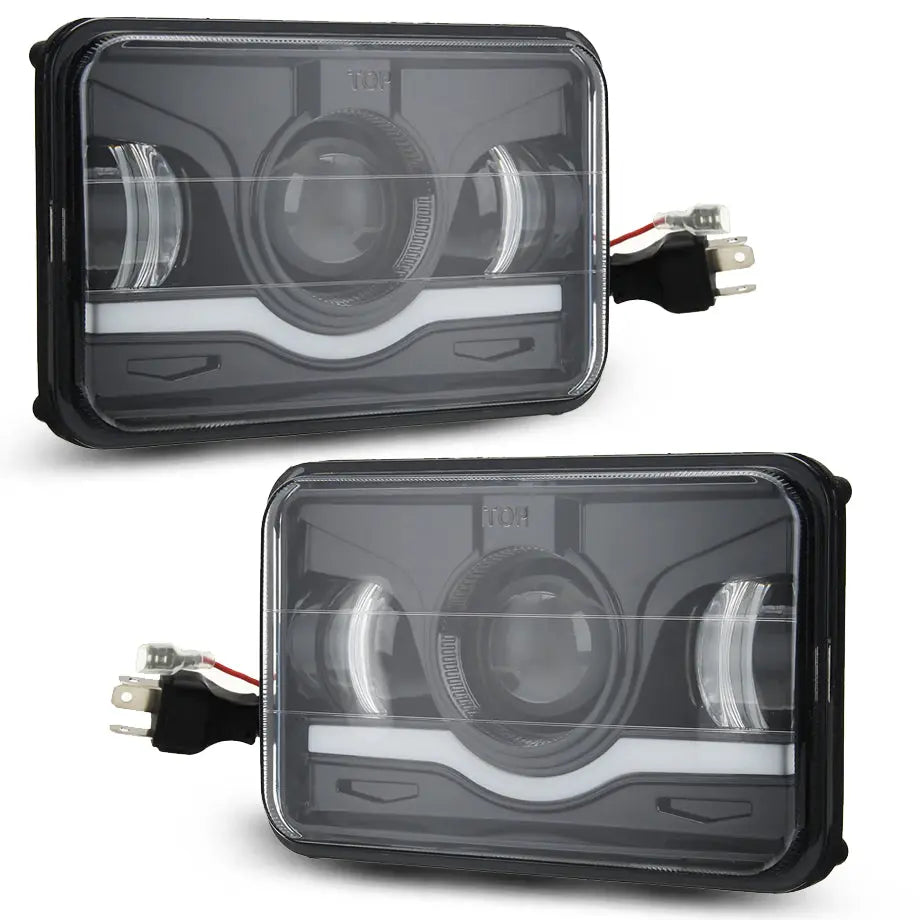 Universal 6 Inch LED Projector Square Headlight – Max Motorsport