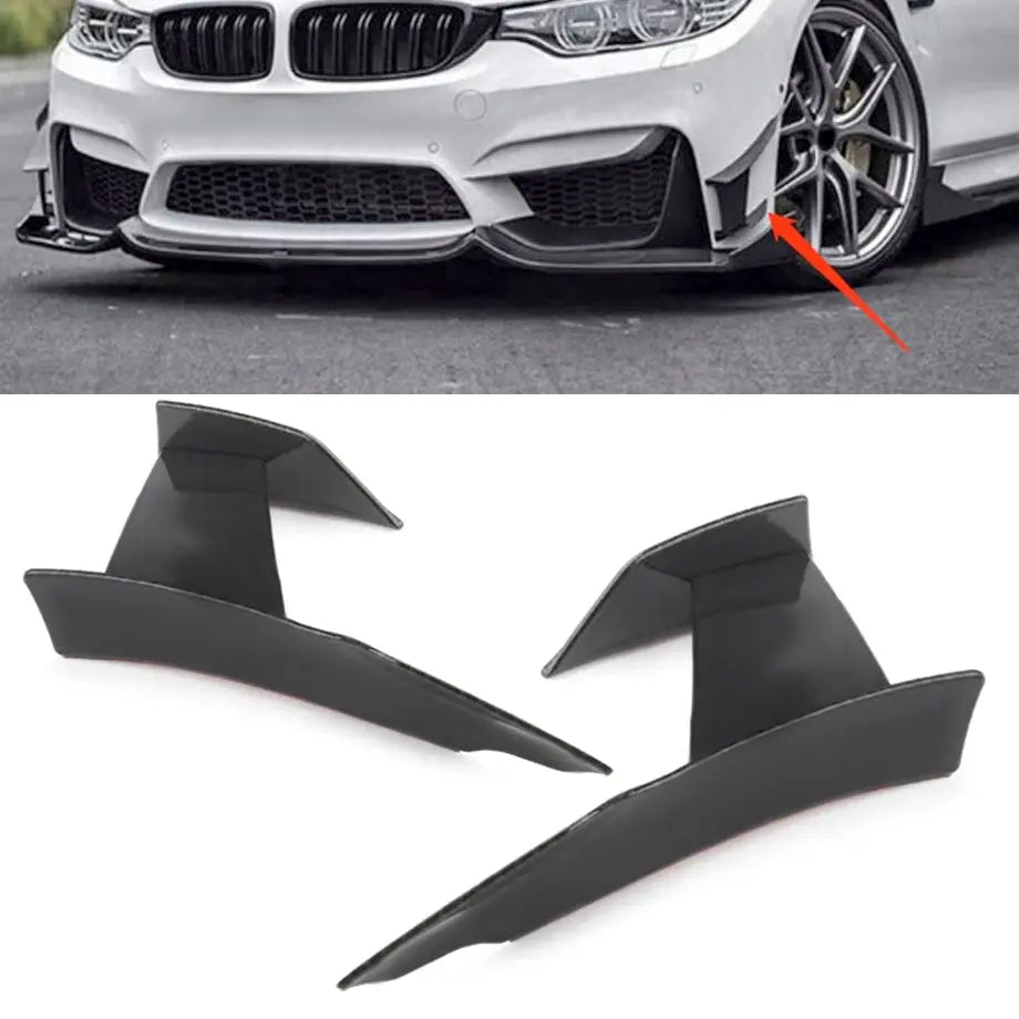 Universal JDM Style Gloss Black Canards (6-Piece) – Max Motorsport