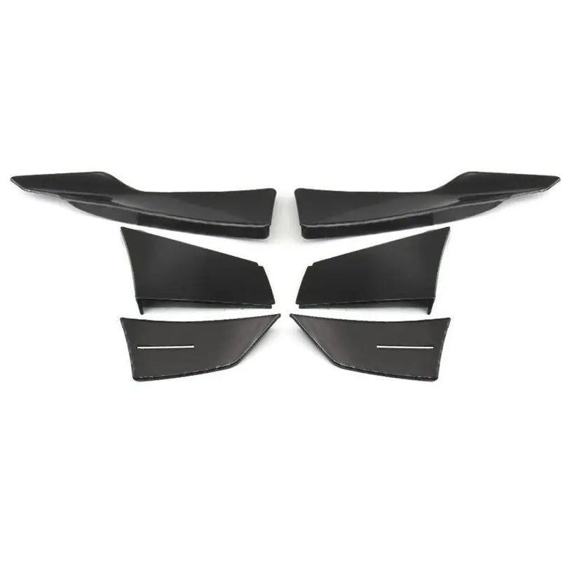 Universal JDM Style Gloss Black Canards (6-Piece) – Max Motorsport