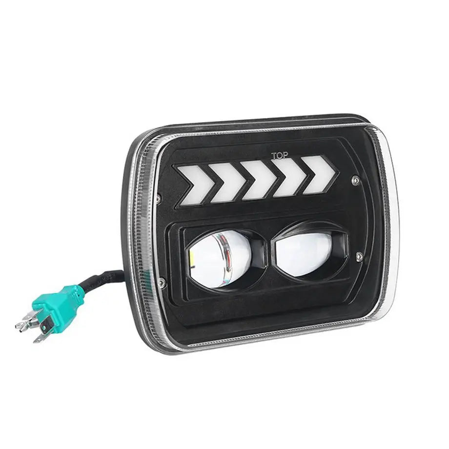 Universal 7 Inch Dual Function LED Projector Square Headlight – Max ...