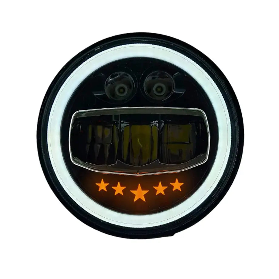 Universal 7 inch Jeep Style LED Angel Eye Headlight Star Design – Max ...