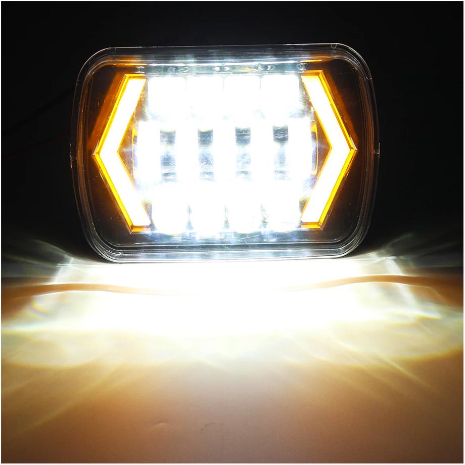 Universal 7 Inch Dual Function LED Projector Square Headlight – Max ...