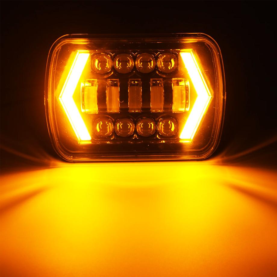 Universal 7 Inch Dual Function LED Projector Square Headlight – Max ...