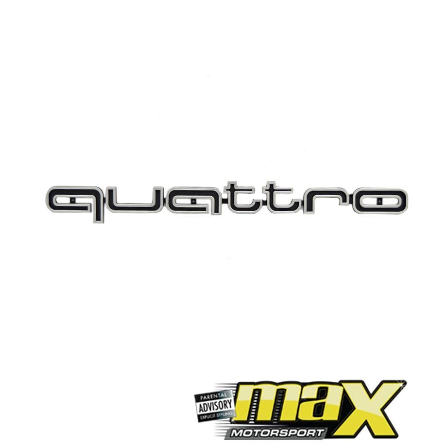Universal Audi Quattro Badge – Max Motorsport