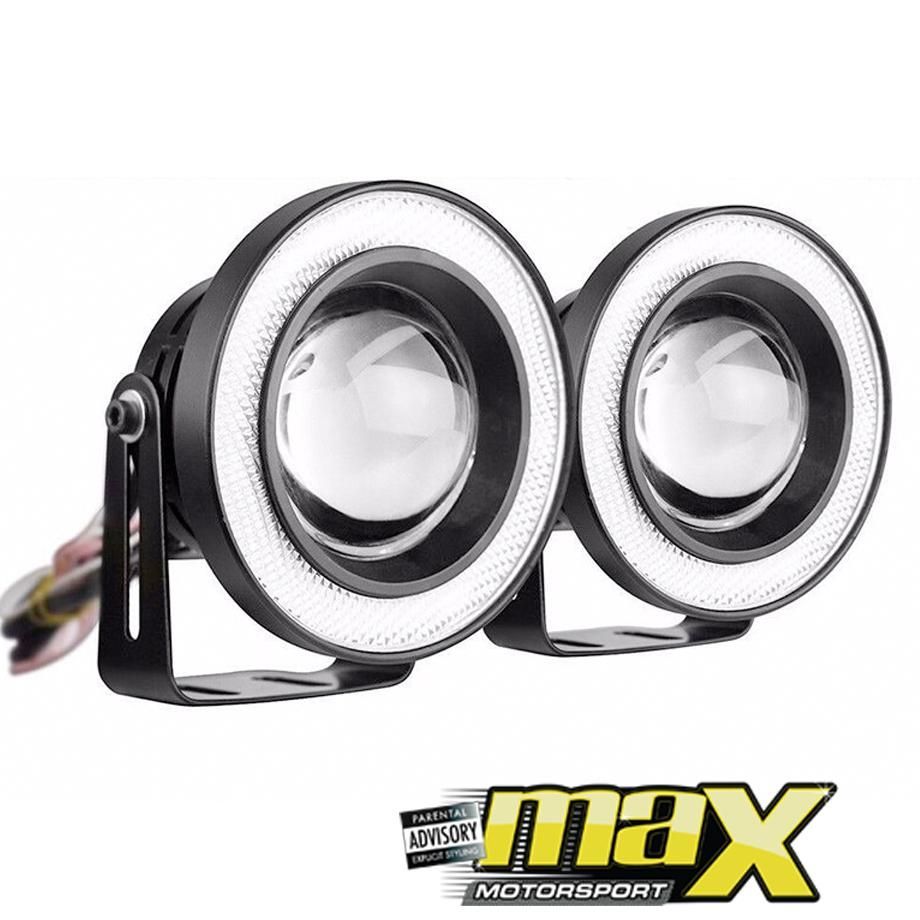 Universal Projector LED Angel Eye Fog Light (89mm) – Max Motorsport