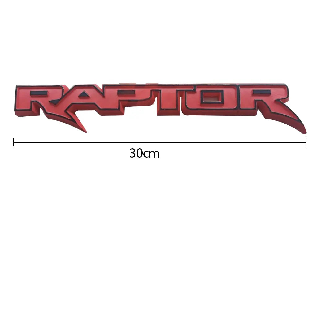 Universal Raptor Stick On Emblem Badge (Red) – Max Motorsport