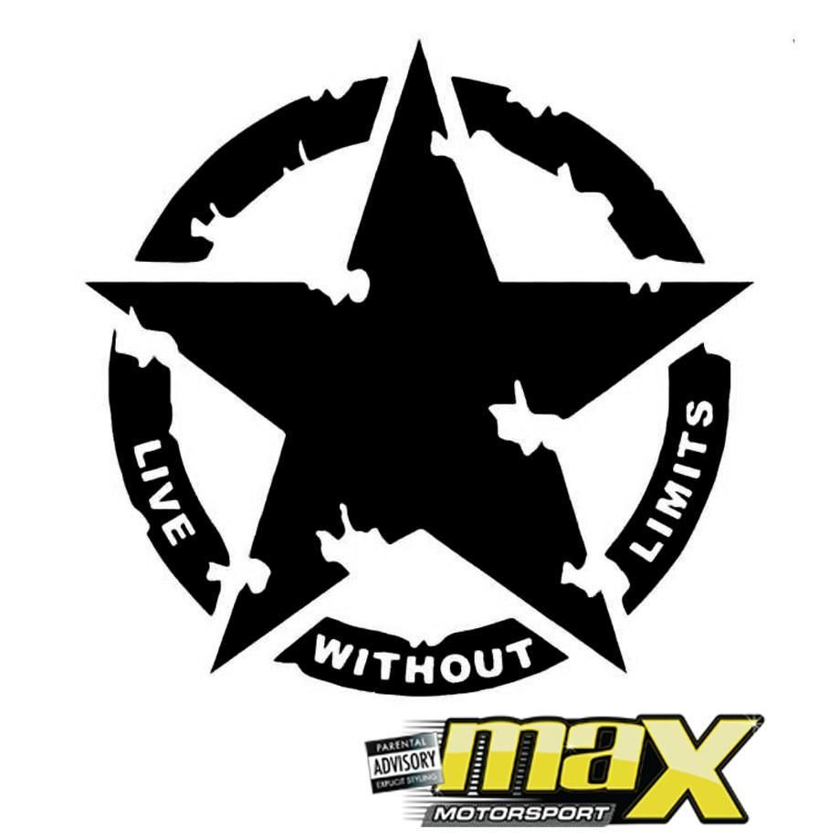 Universal Rubicon Live Without Limits Star Sticker Kit (45cm) – Max ...