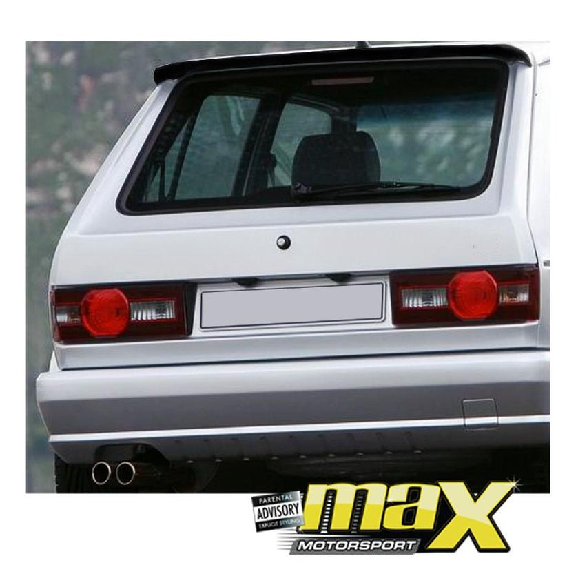 Suitable To Fit - VW Golf 1 R-Line Style Gloss Black Plastic Roof Spoi ...