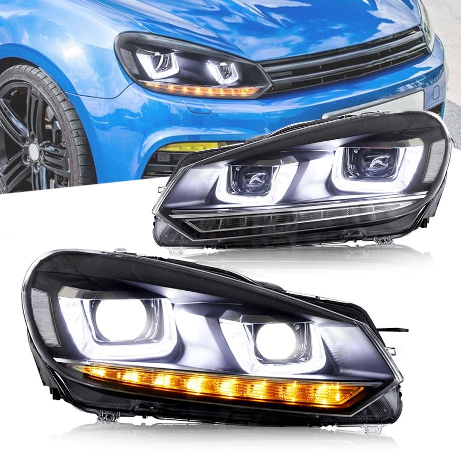 Suitable To Fit - VW Golf 6 LED Projector Headlight - Golf 7 GTI Style ...