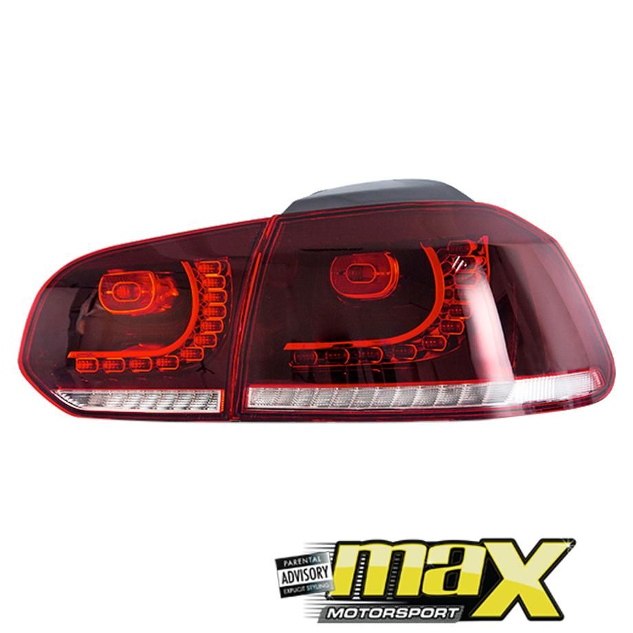 Suitable To Fit - VW Golf 6 OEM R20 Style LED Taillights With Crystal ...