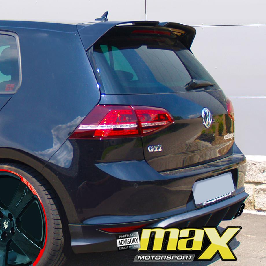 VW Golf 7 Oettinger Style Gloss Black Plastic Roof Spoiler – Max Motorsport