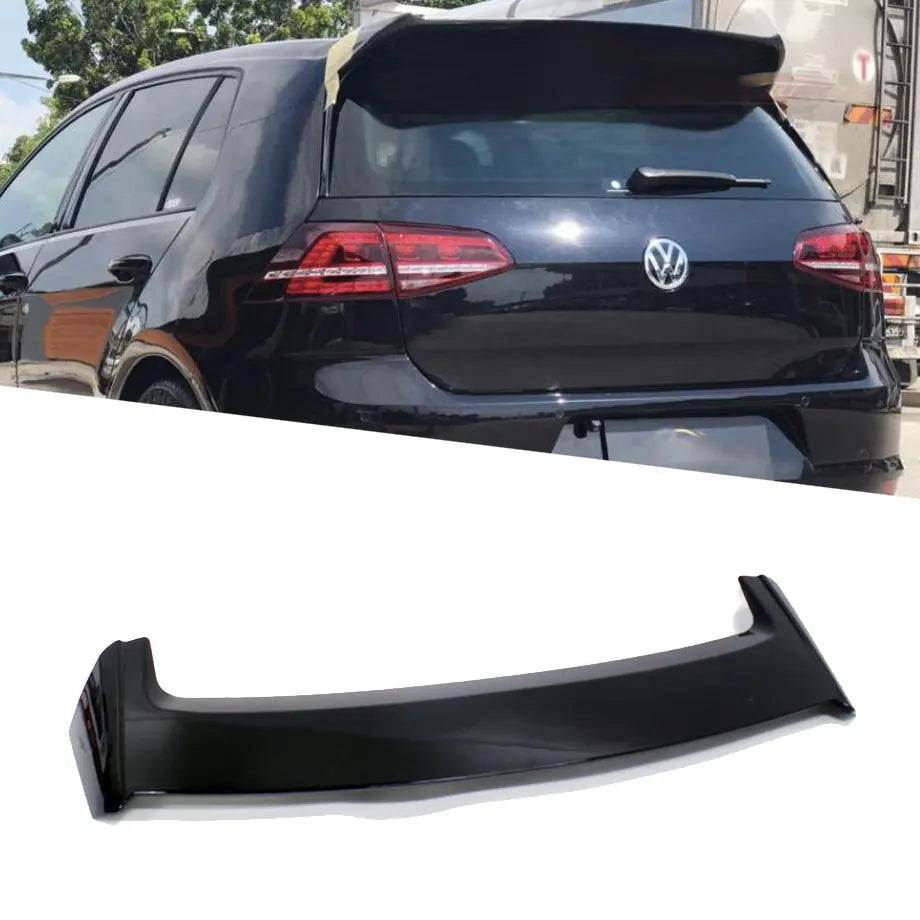 Suitable To Fit - VW Golf 7 Osir Style Gloss Black Roof Spoiler (Broad ...