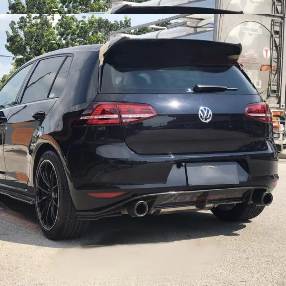 Suitable To Fit - VW Golf 7 Osir Style Gloss Black Roof Spoiler (Broad ...