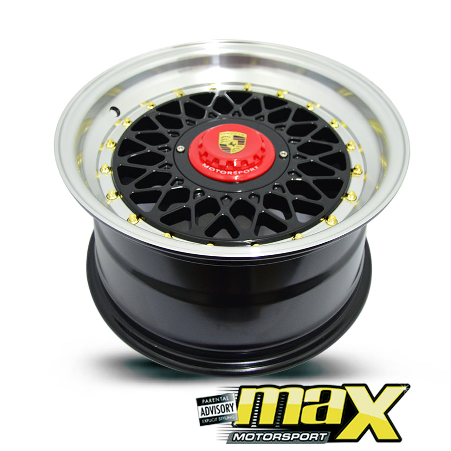 15 Inch Mag Wheel - MX355 Porsche Mesh Replica Wheel (4x100/114.3 PCD ...