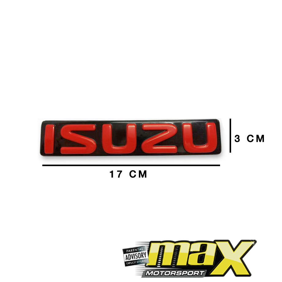 Isuzu Grille Badge Emblem - Red – Max Motorsport